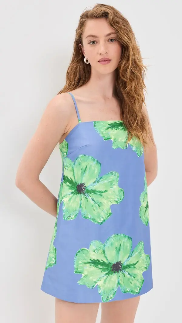 THE WOLF GANG Palma Mini Dress Floral Print