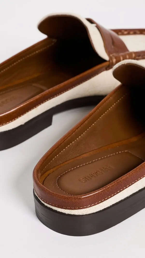 Simkhai Dean Canvas Combo Loafer Mules