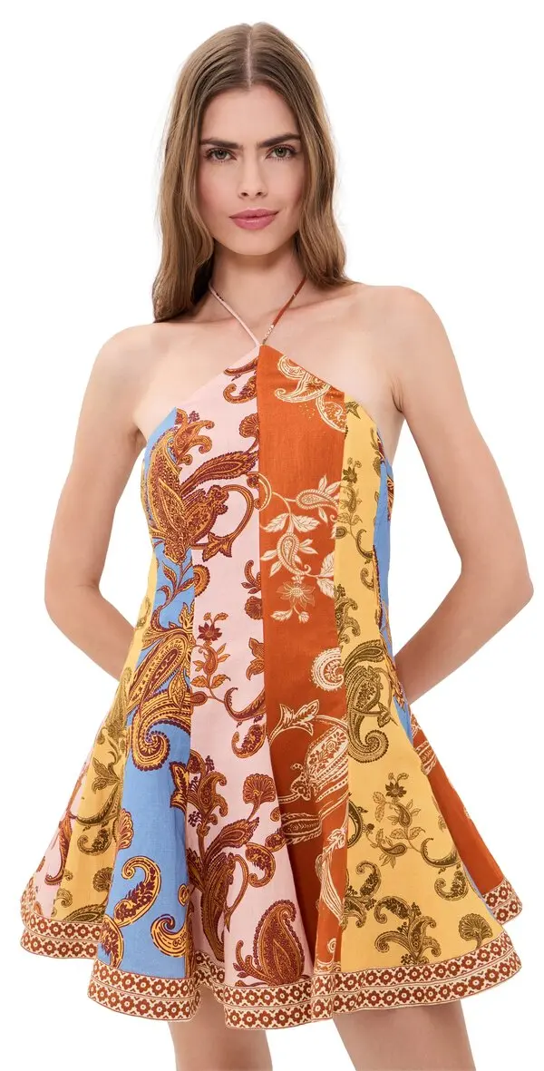 Hemant & Nandita Skater Short Dress - Multi