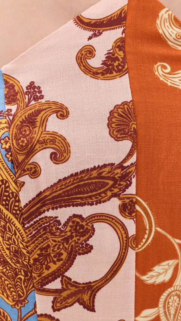 Hemant & Nandita Paisley Print Halterneck Skater Dress