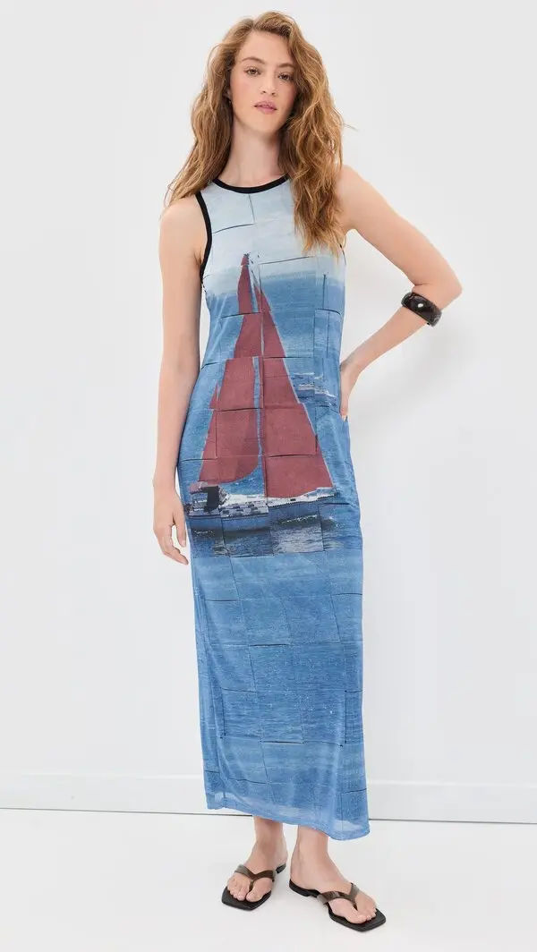 VRG GRL Harriet Mesh Midi Dress