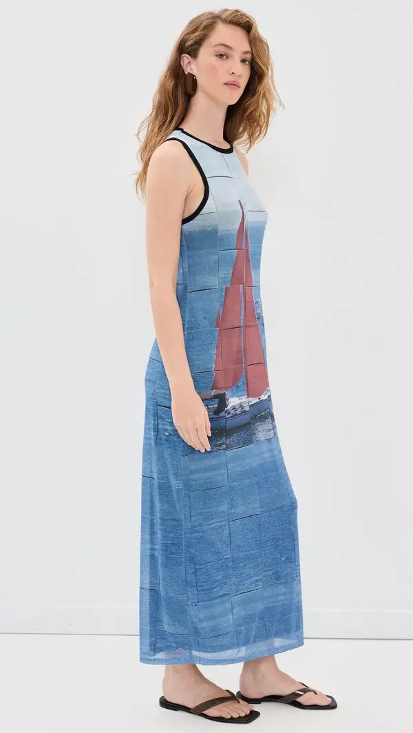 VRG GRL Harriet Mesh Midi Dress