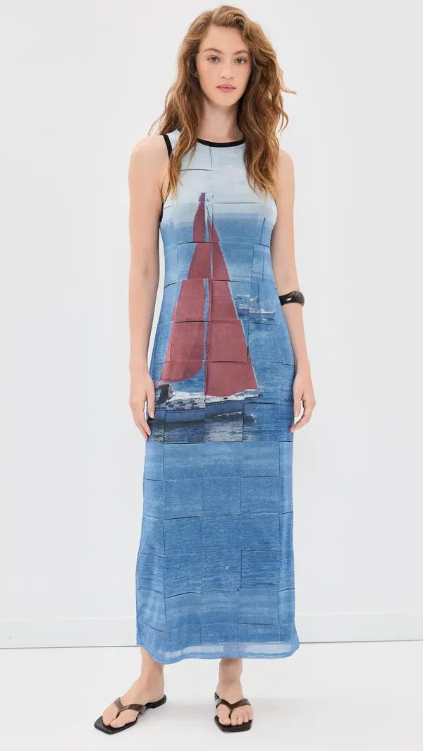 VRG GRL Harriet Mesh Midi Dress