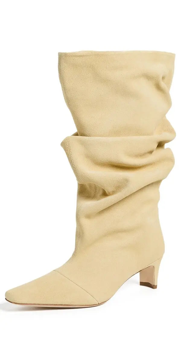 Staud Wally Slouch Boots - Butter