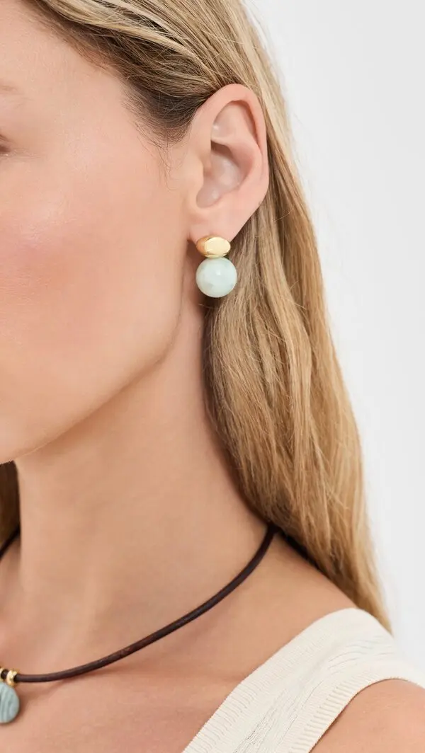 Shashi Alice Resin Bead Drop Earrings