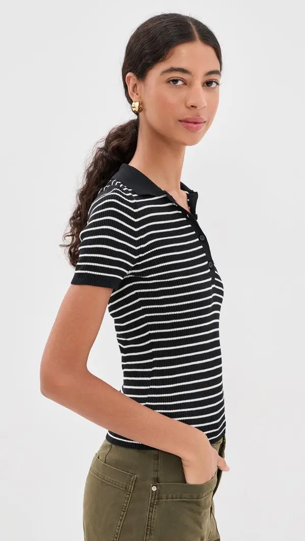 NILI LOTAN Fenna Stripe Polo