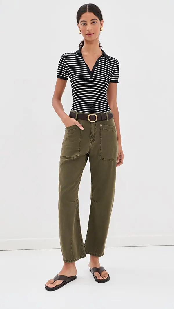 NILI LOTAN Fenna Stripe Polo