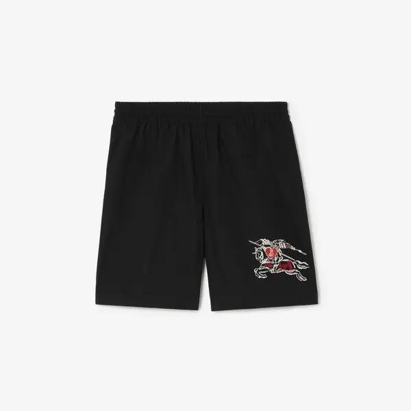 Burberry Knight Heart Cotton Poplin Shorts