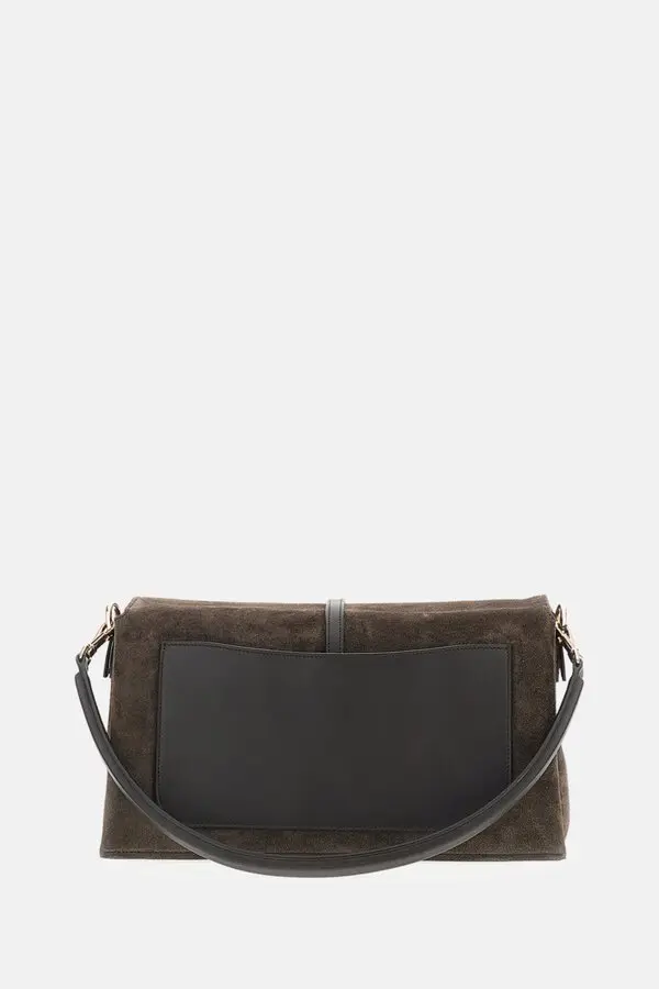 TOD'S Flap T Timeless Small Bag In Suede