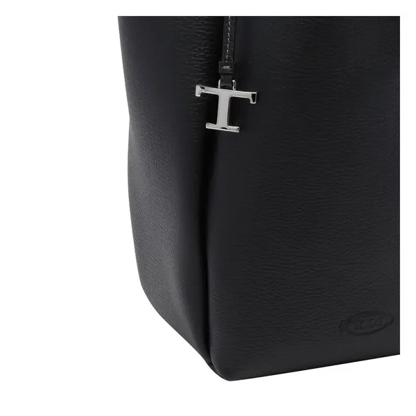 TOD'S Small Leather Bucket Bag - Black