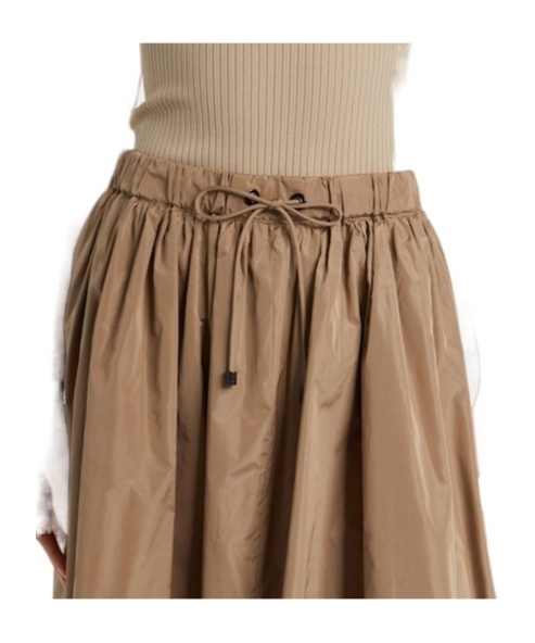 Max Mara Elegant Drawstring Midi Skirt