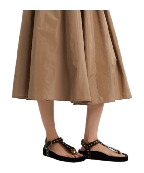 Max Mara Elegant Drawstring Midi Skirt