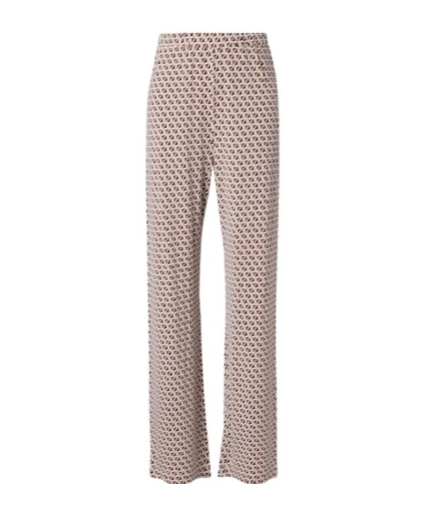 Max Mara Abate Printed Wide-leg Pants - Wine Red