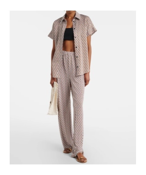 Max Mara Abate Printed Wide-leg Pants