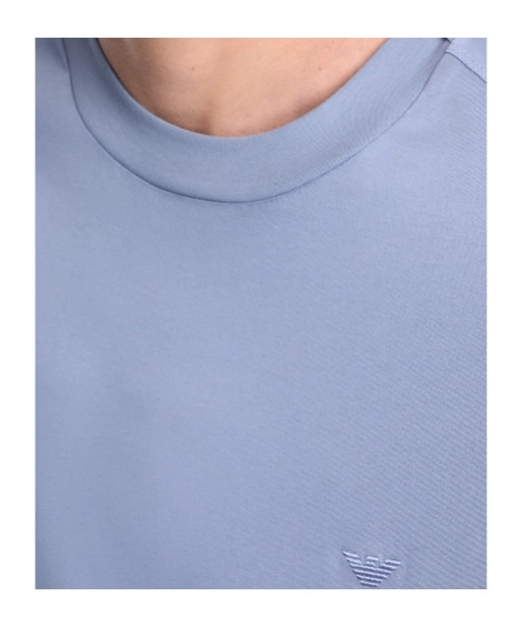 Emporio Armani Logo-embroidered Cotton T-shirt