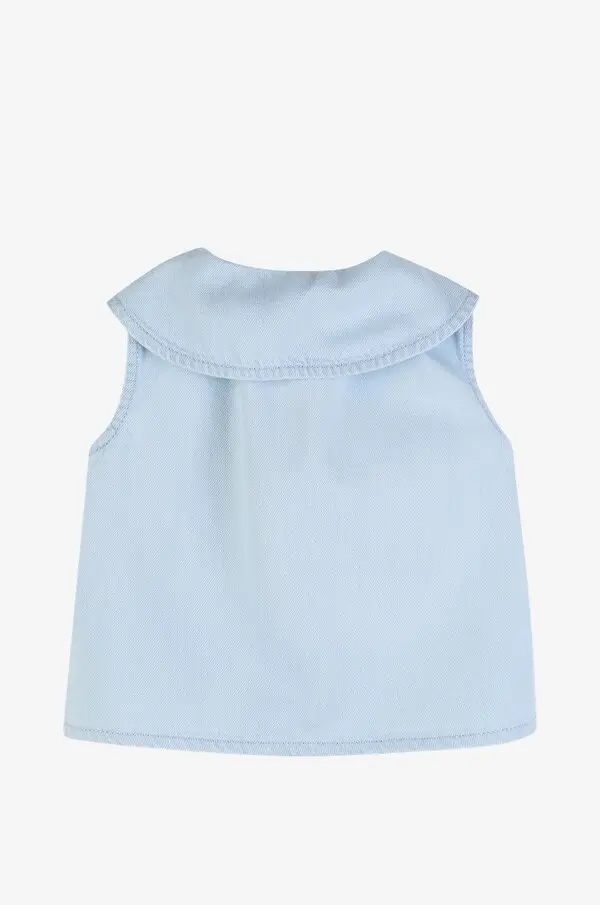 Chloé Embroidered-collar Top