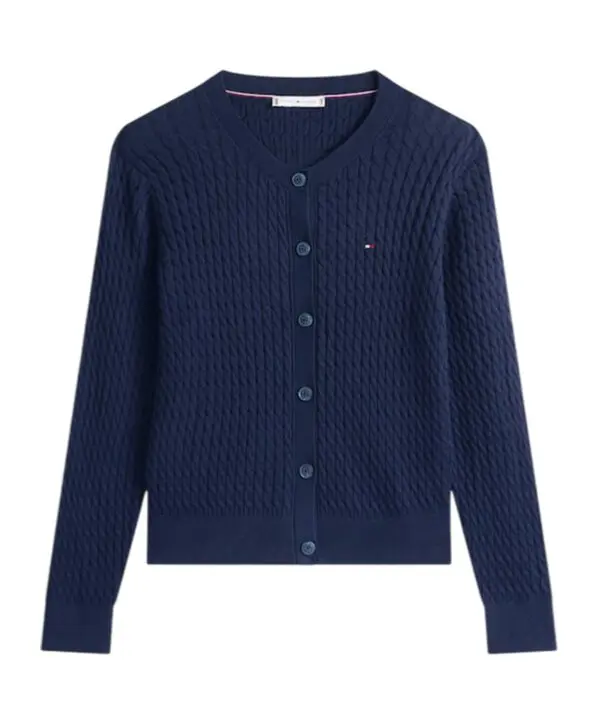 Tommy Hilfiger Cable-knit Cardigan - Midnight Navy
