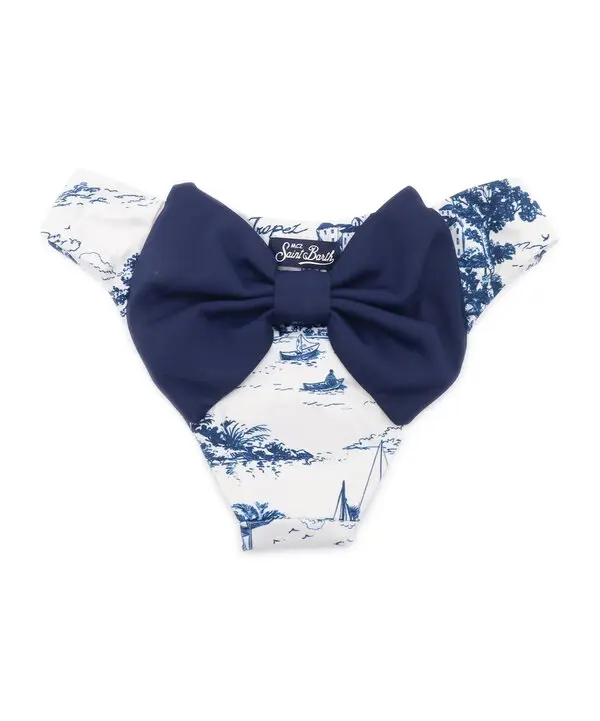 MC2 SAINT BARTH Bow-detailed Bikini Bottoms