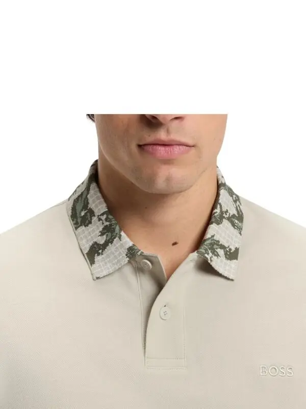 Hugo Boss Graphic-print Collar Polo Shirt