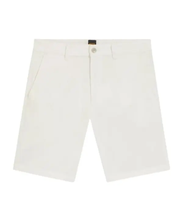 Hugo Boss Slim-fit Chino Shorts - White