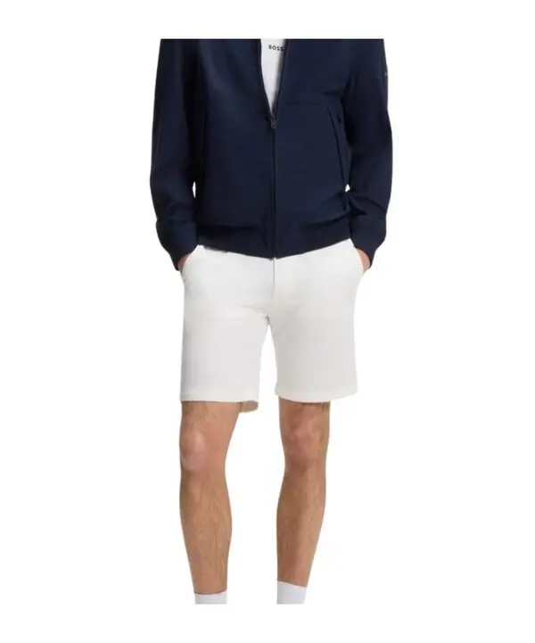 Hugo Boss Slim-fit Chino Shorts With Belt Loops