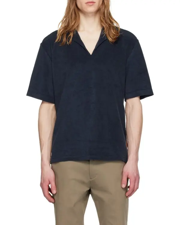 Paul Smith Logo Patch Straight Hem Polo Shirt