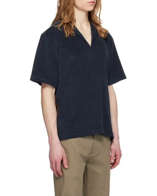 Paul Smith Logo Patch Straight Hem Polo Shirt
