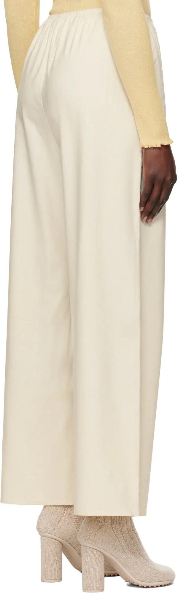 BASERANGE Elasticated-waist Silk Palazzo Pants