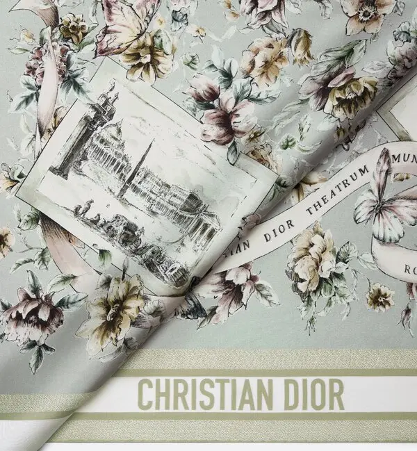 Dior Souvenir De Rome 90 Square Scarf