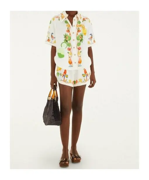 Farm Rio Elastic Waistband Shorts