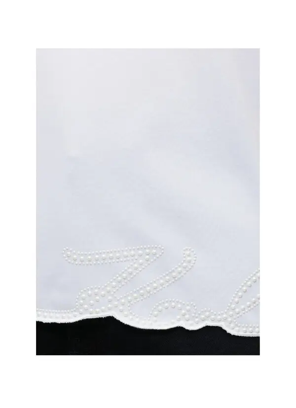 Karl Lagerfeld Short Sleeve T-shirt With Signature Logo