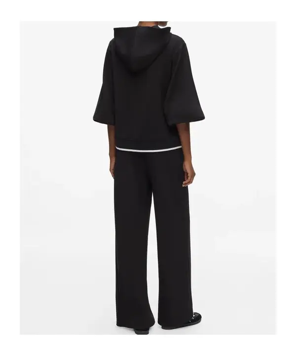 Karl Lagerfeld Logo Print Wide-leg Trousers