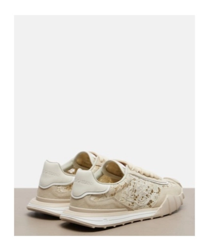 Dolce & Gabbana Runner Suede-trimmed Lace Sneakers