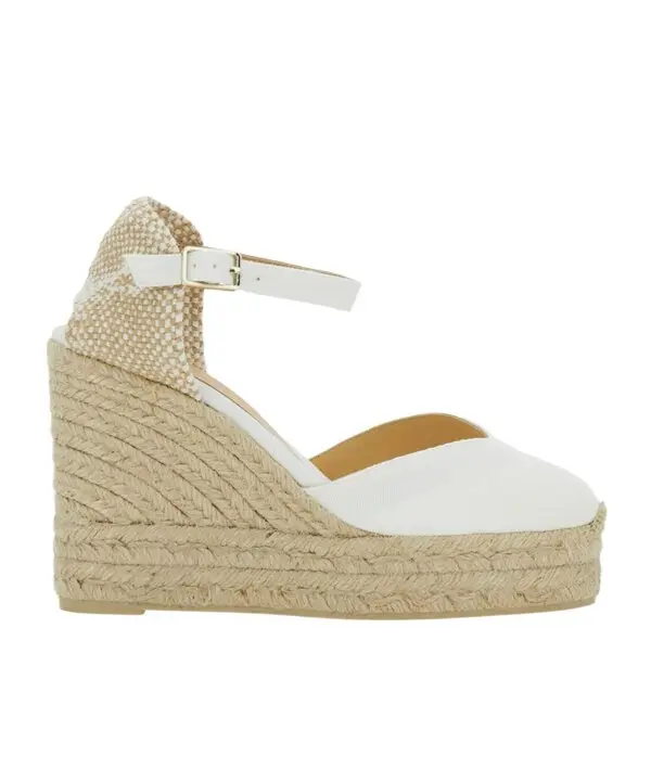 CastaÑer Buckle Wedges - Nude