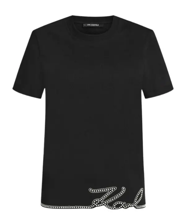 Karl Lagerfeld Crystal-embellished T-shirt