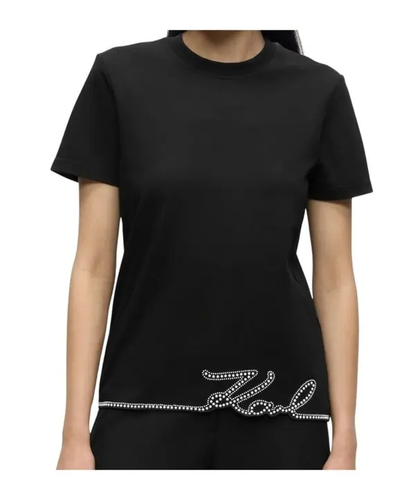 Karl Lagerfeld Crystal-embellished T-shirt