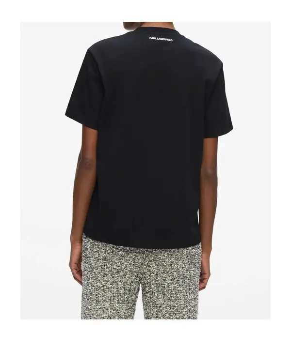 Karl Lagerfeld Signature Bouclé T-shirt