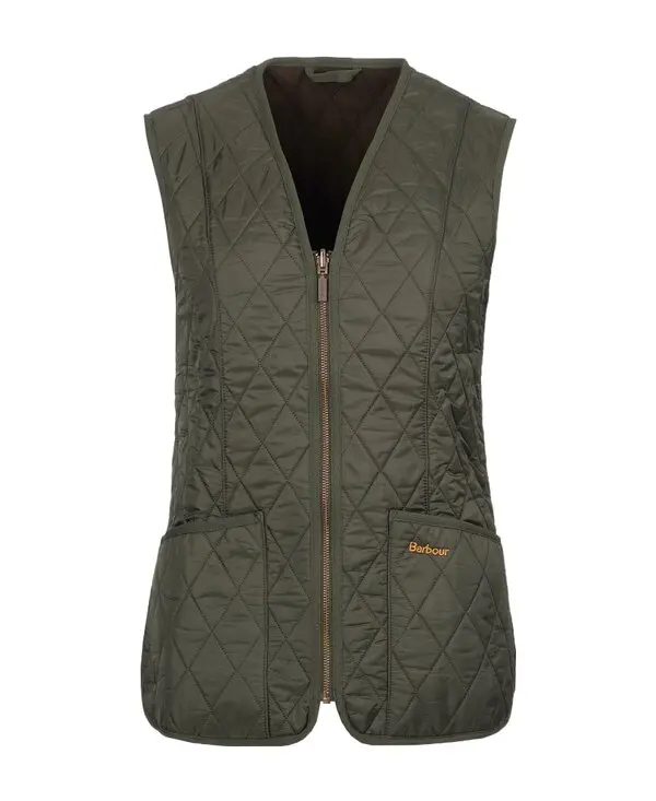 Barbour Logo Embroidered Reversible Gilet - Dark Olive