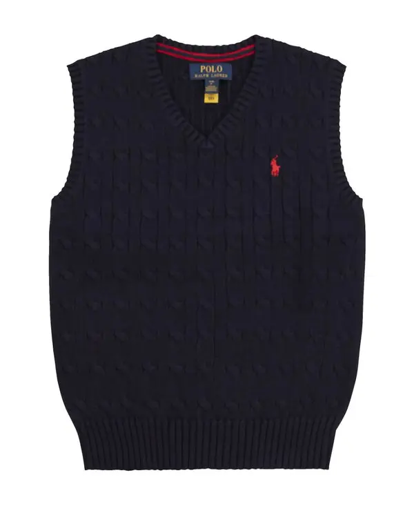 Polo Ralph Lauren V-neck Knitted Vest - Black