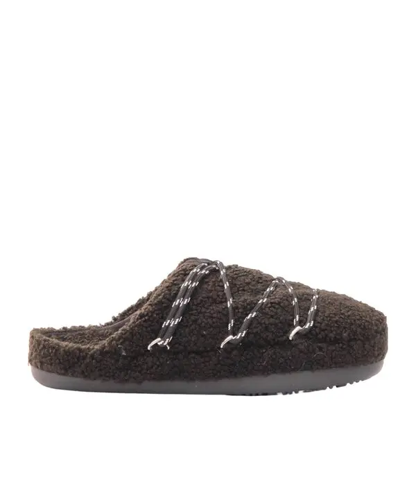 Moon Boot Teddy Slip-on Slippers - Black