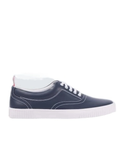 Thom Browne Heritage Leather Sneakers - Blue