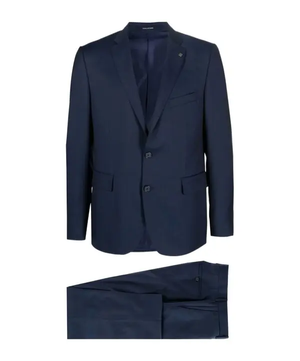 Tagliatore Two-piece Single-breasted Long-sleeved Suit - Black
