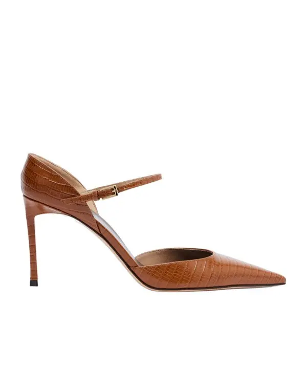 TOM FORD Vertigo Snake-effect Leather Pumps