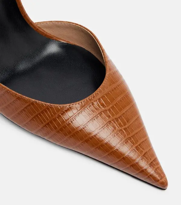 TOM FORD Vertigo Snake-effect Leather Pumps
