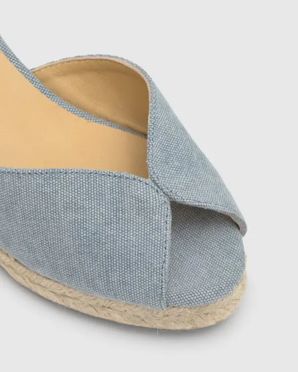 CastaÑer Bianca Peep-toe Wedge Sandals