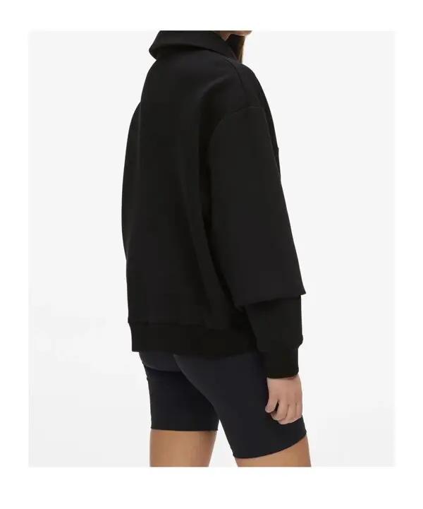 Karl Lagerfeld Quarter-zip Logo Print Sweatshirt