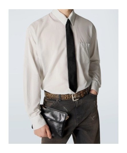 Our Legacy Above Striped Cotton-blend Shirt