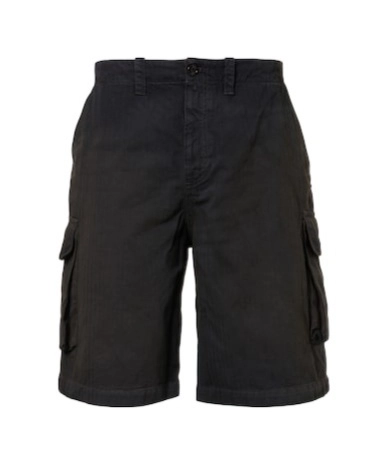Our Legacy Mount Herringbone Cotton Cargo Shorts - Black