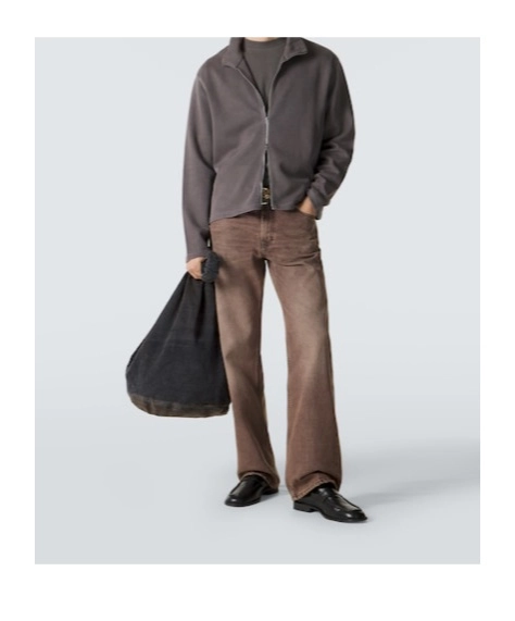 Our Legacy Shrunken Cotton Zip-up Sweatshirt