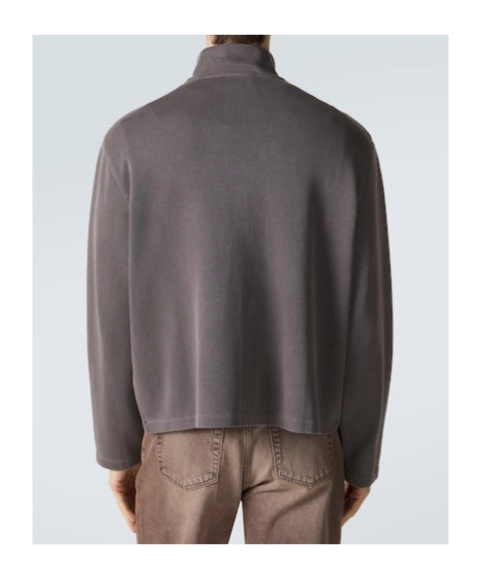 Our Legacy Shrunken Cotton Zip-up Sweatshirt